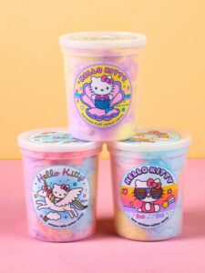 Hello Kitty Sour Rainbow Cotton Candy | Fairy Tale Cotton Candy